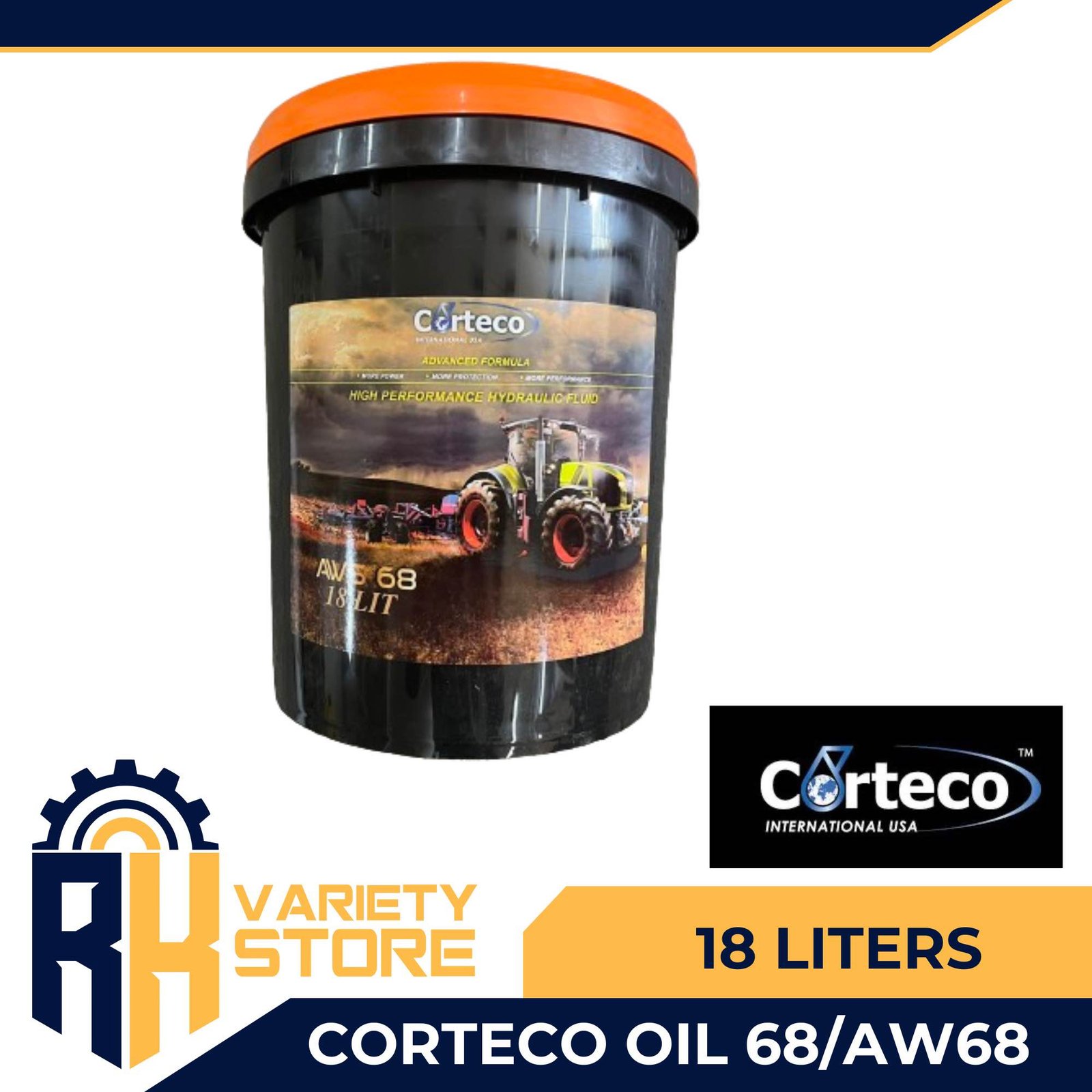 CORTECO HIGH PERFORMANCE HYDRAULIC OIL 68/ AW68 18 LITERS PAIL MALAYSIA ...
